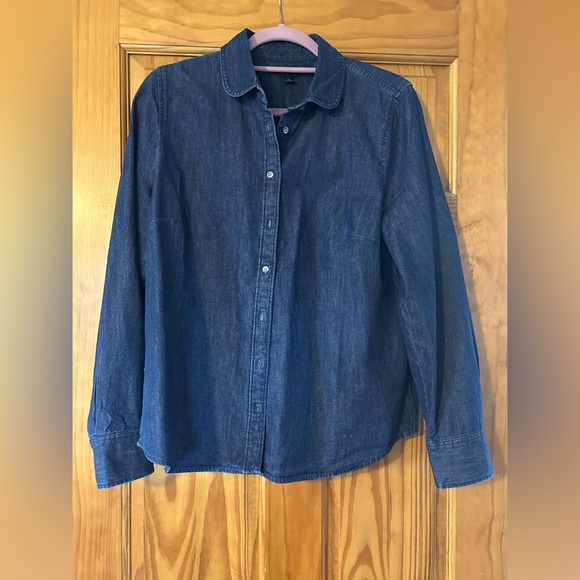 J. Crew Factory | Tops | Jcrew Factory Chambray Button Down | Poshmark